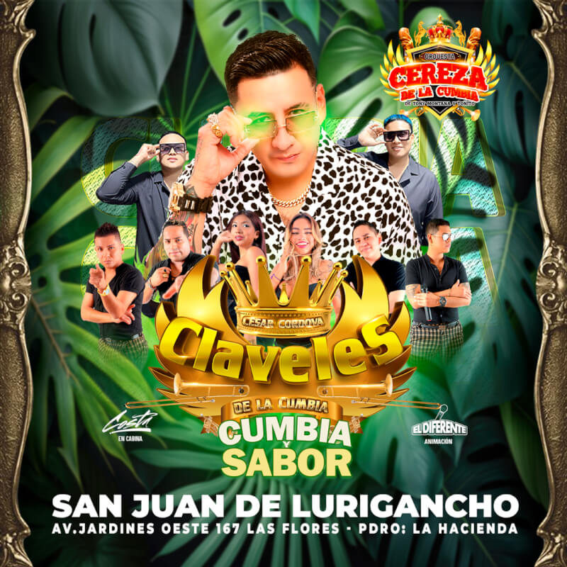 Cumbia y Sabor con Los Claveles de la Cumbia y Grupo Cereza de la Cumbia en Anubis de SJL ...