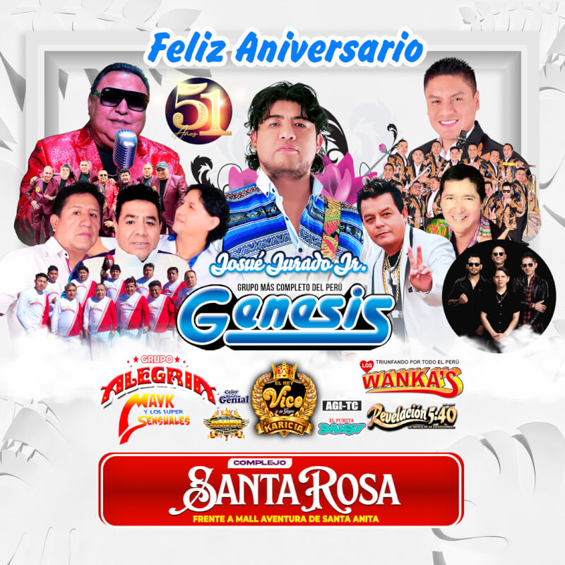51 años del Grupo Genesis en el Complejo Santa Rosa - VAOPE.com