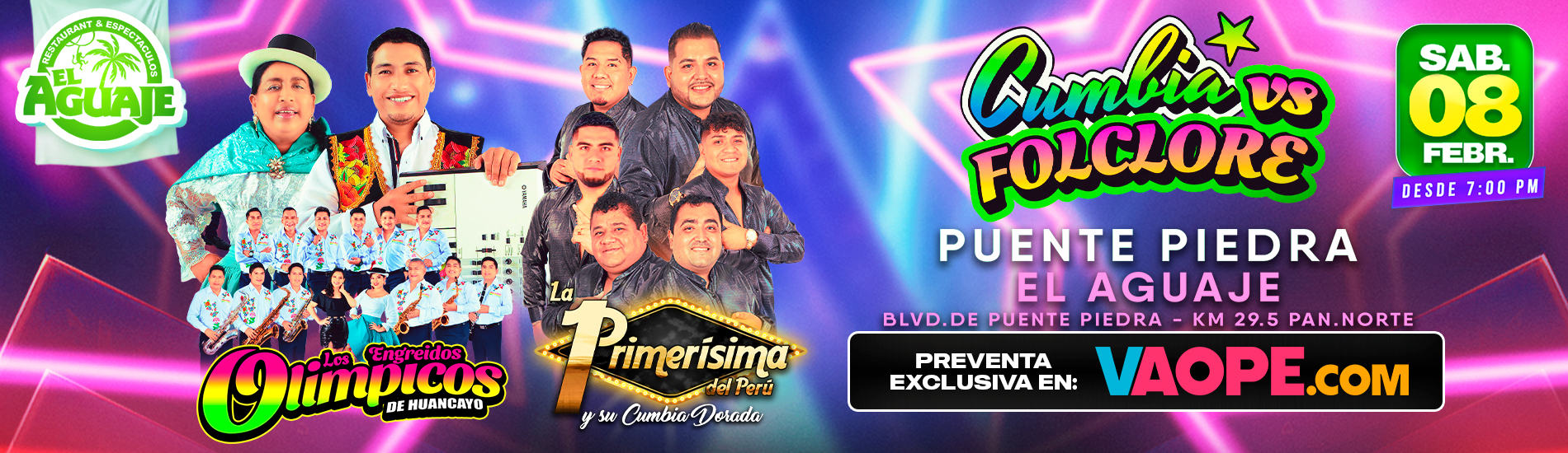 Cumbia vs Folclore La Primerísima del Perú vs Los Engreídos Olimpicos de Huancayo en el Aguaje ...