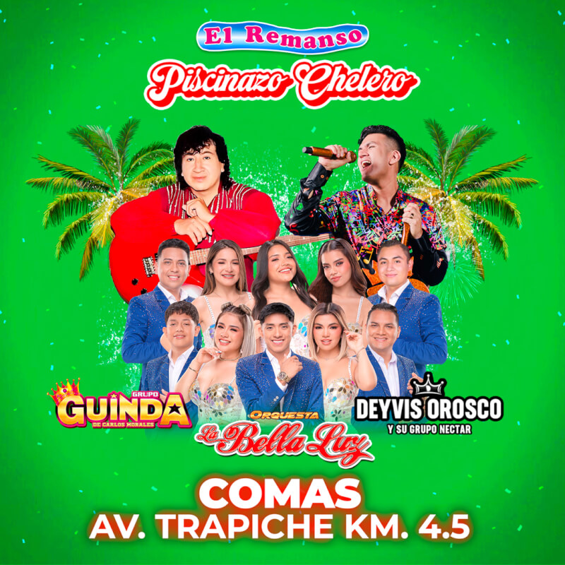 Piscinazo Chelero con La Bella Luz, Grupo Guinda y Deyvis Orosco en El ...