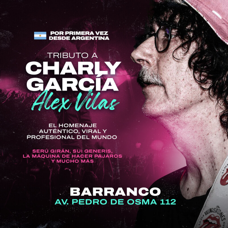 Tributo a Charly García Alex Vilas en Barranco - VAOPE.com