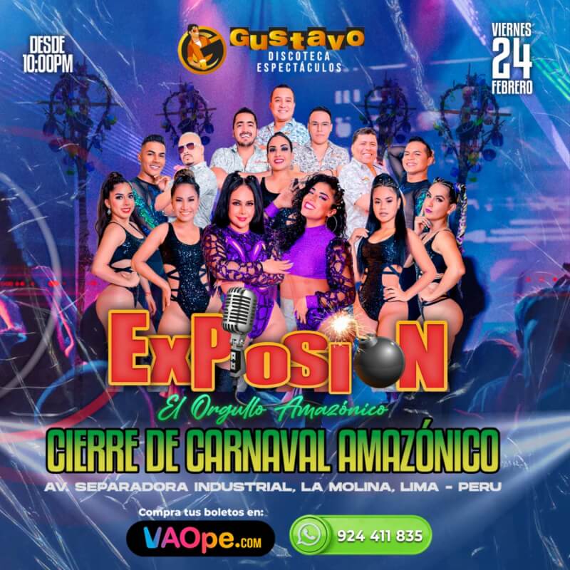 Cierre de Carnaval Amazónico con Explosión en La Molina - VAOPE.com