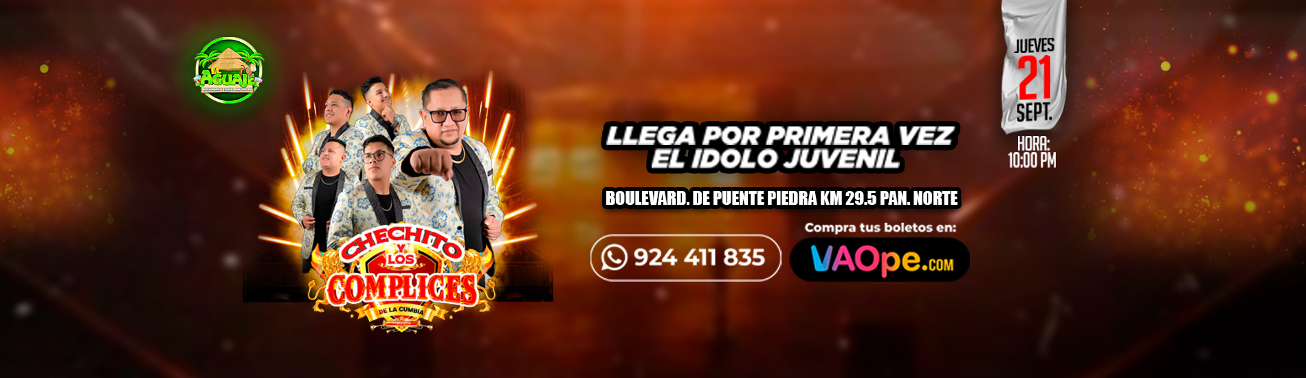 Chechito y Los Cómplices de la Cumbia en el Aguaje - VAOPE.com