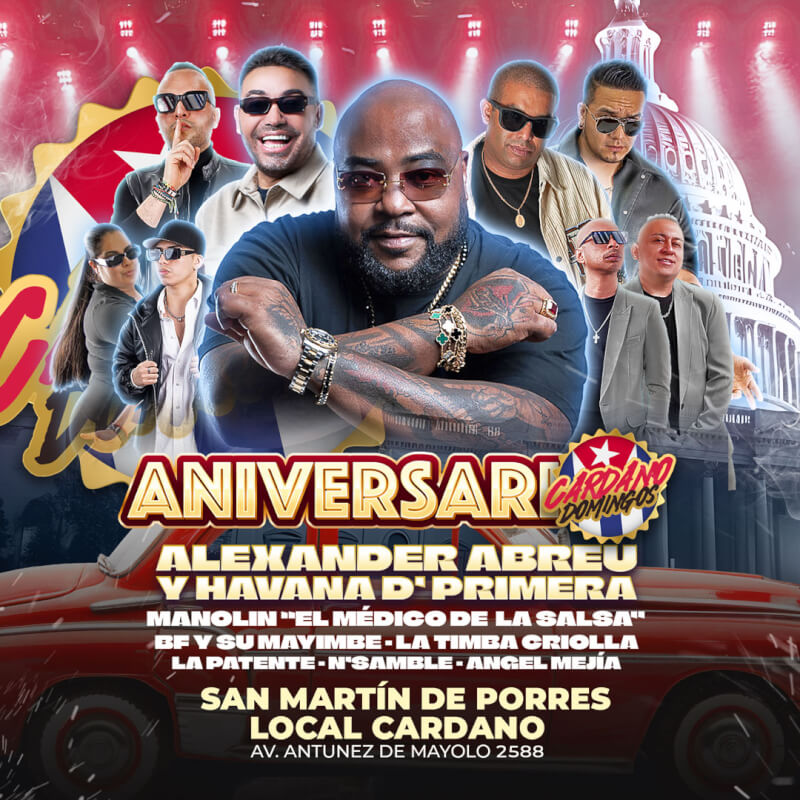 Aniversario de Cardano Domingos con Alexander Abreu y Havanda D´Primera ...